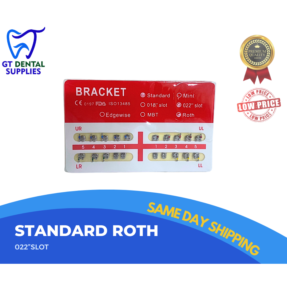 Standard Roth Brackets Slot 0.022" | Shopee Philippines