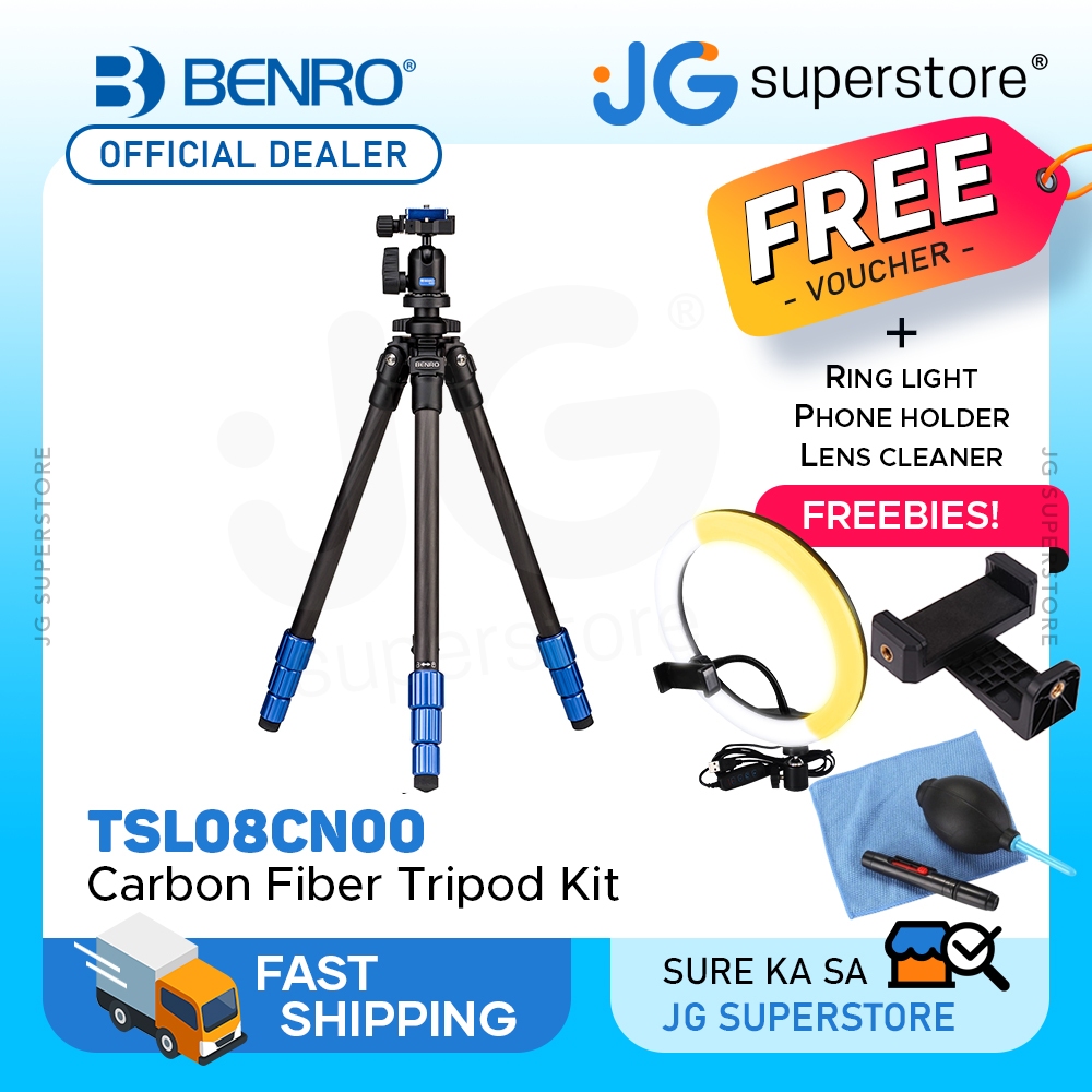 Benro TSL08CN00 Carbon Fiber Tripod Kit Slim Lightweight Series for ...