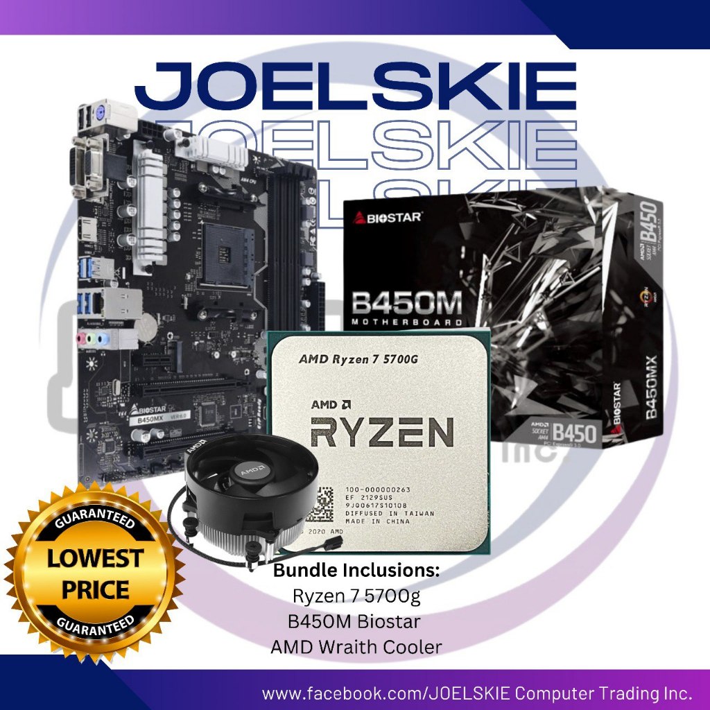 AMD RYZEN 7 5700G PROCESSOR TRAY TYPE w/ AMD STEALTH WRAITH COOLER ...