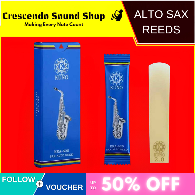 KUNO Alto Saxophone Reeds Synthetic Resin- For Metal Metal Mouthpiece ...