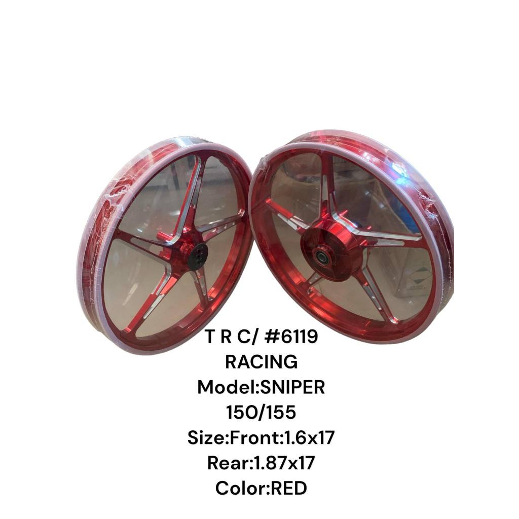 RACING MAGS TRC SNIPER150/155 (1.6X17-1.87X17)RED | Shopee Philippines
