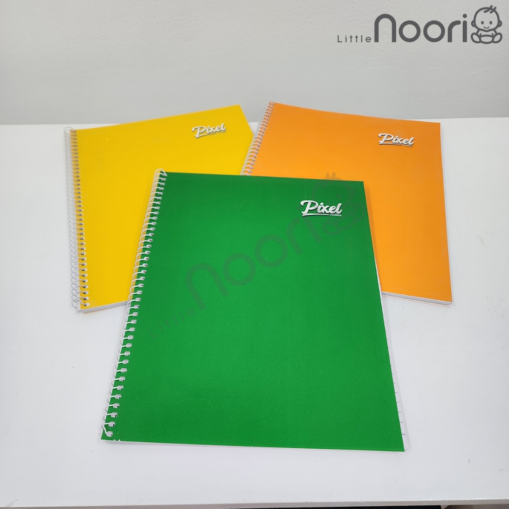 Pixel Spiral Big University Notebook 80 Leaves (200x250mm) | Shopee ...