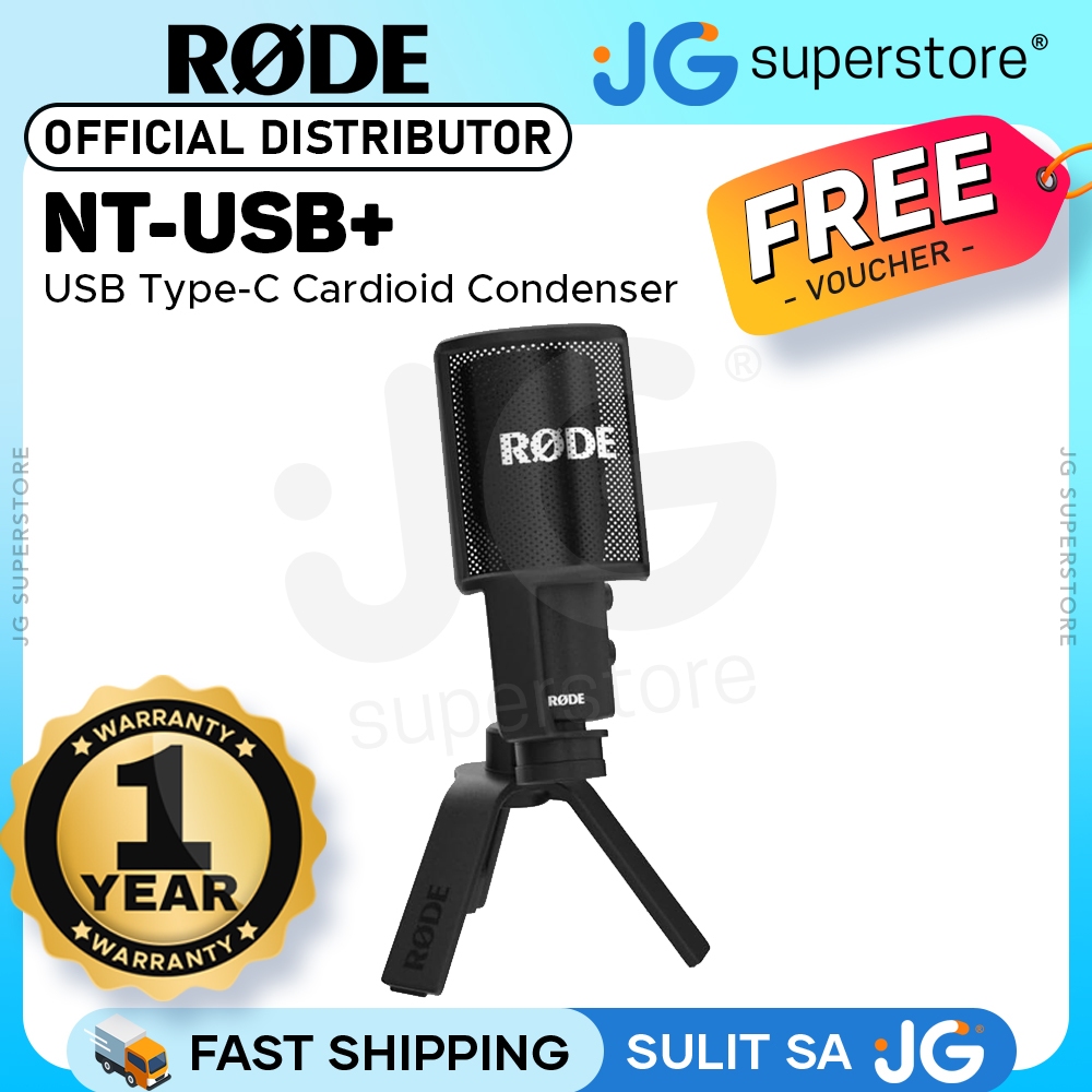 [CLEARANCE] RODE NTUSB+ Cardioid Condenser USB Type-C Mic for Voice ...