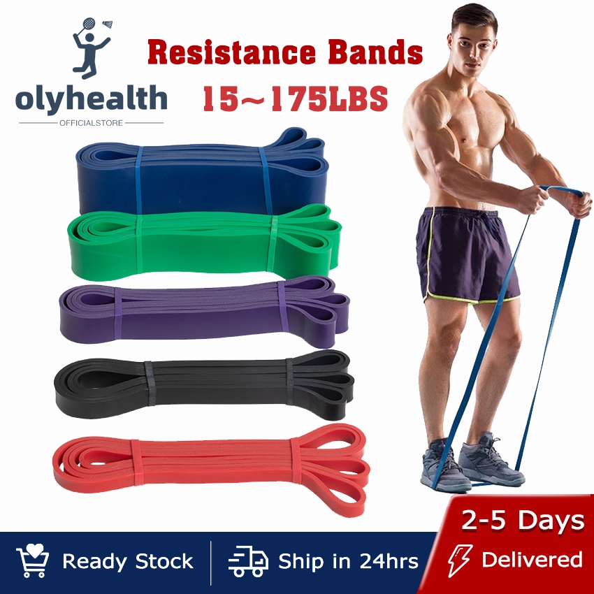 Resistance Band 15~175LB Workout Pull Up Assist Elastic Bands For ...