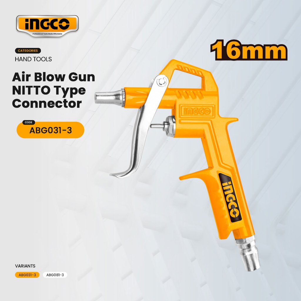 Ingco 16mm Air Blow Gun NITTO Type Connector ABG081-3 | ABG031-3 IHT ...
