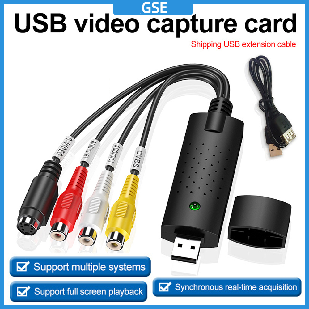 【Video Capture Adapter】DVR TV DVR VHS USB 2.0 Easycap Capture 4 Channel ...
