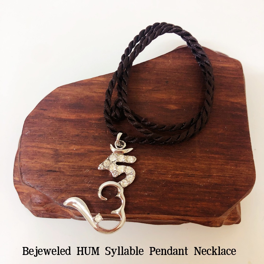 Fengshui Bejeweled HUM Syllable Pendant Necklace | Shopee Philippines