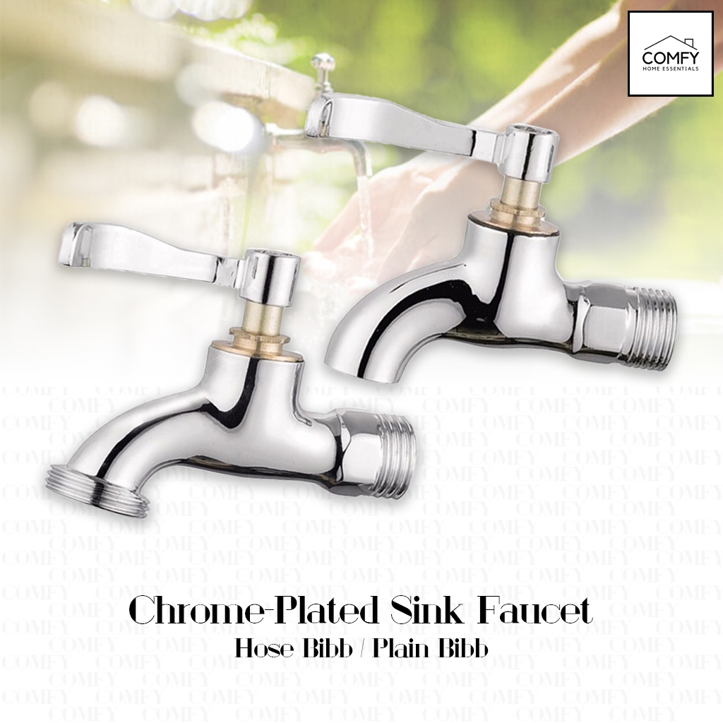 HEAVY DUTY Zinc Alloy Sink Faucet Chrome Quality Outdoor Garden CR ...