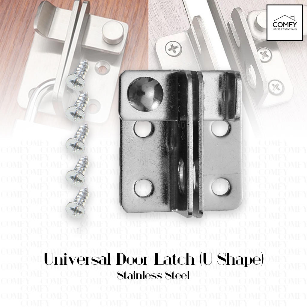 Stainless Steel Door Hasp Latch Lock Safety Padlock Clasp Anti-Theft ...