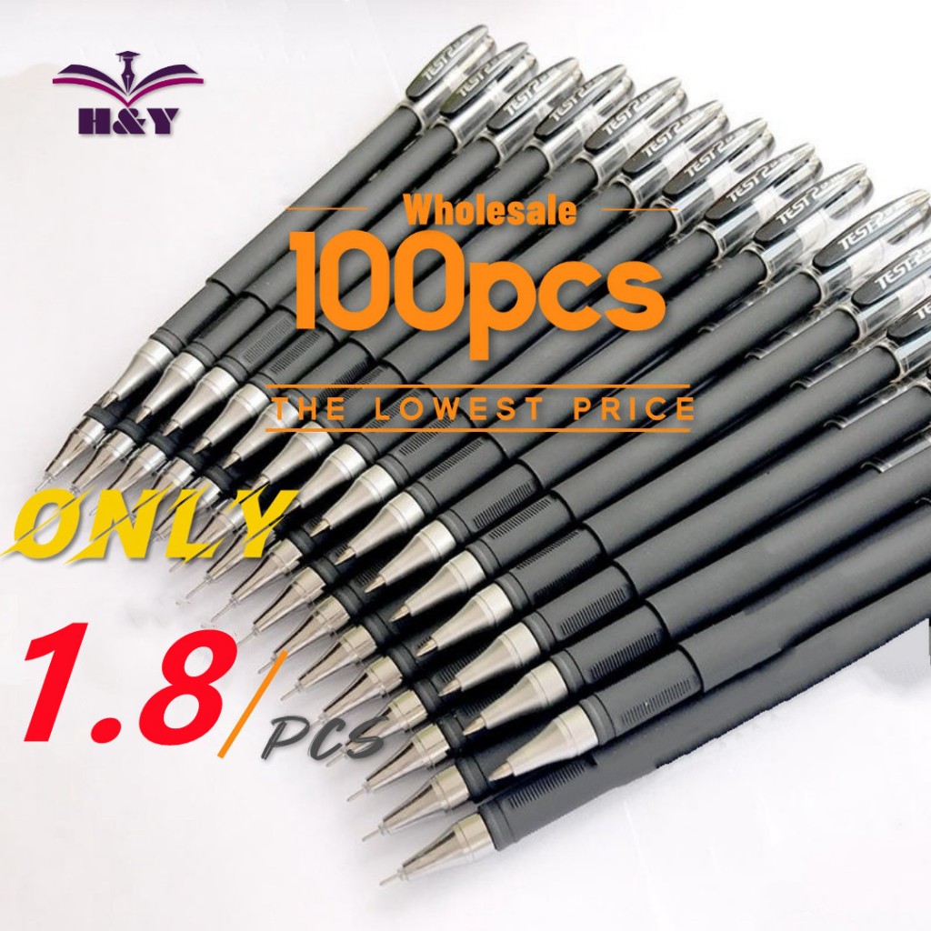 Wholesale 100 pcs BallPen set Gel Pen Carbon pen ball pen Black Ink 0.5 ...