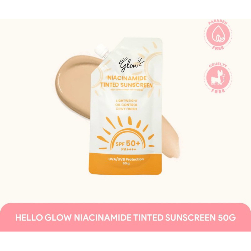 Hello Glow Niacinamide Tinted Sunscreen | Shopee Philippines