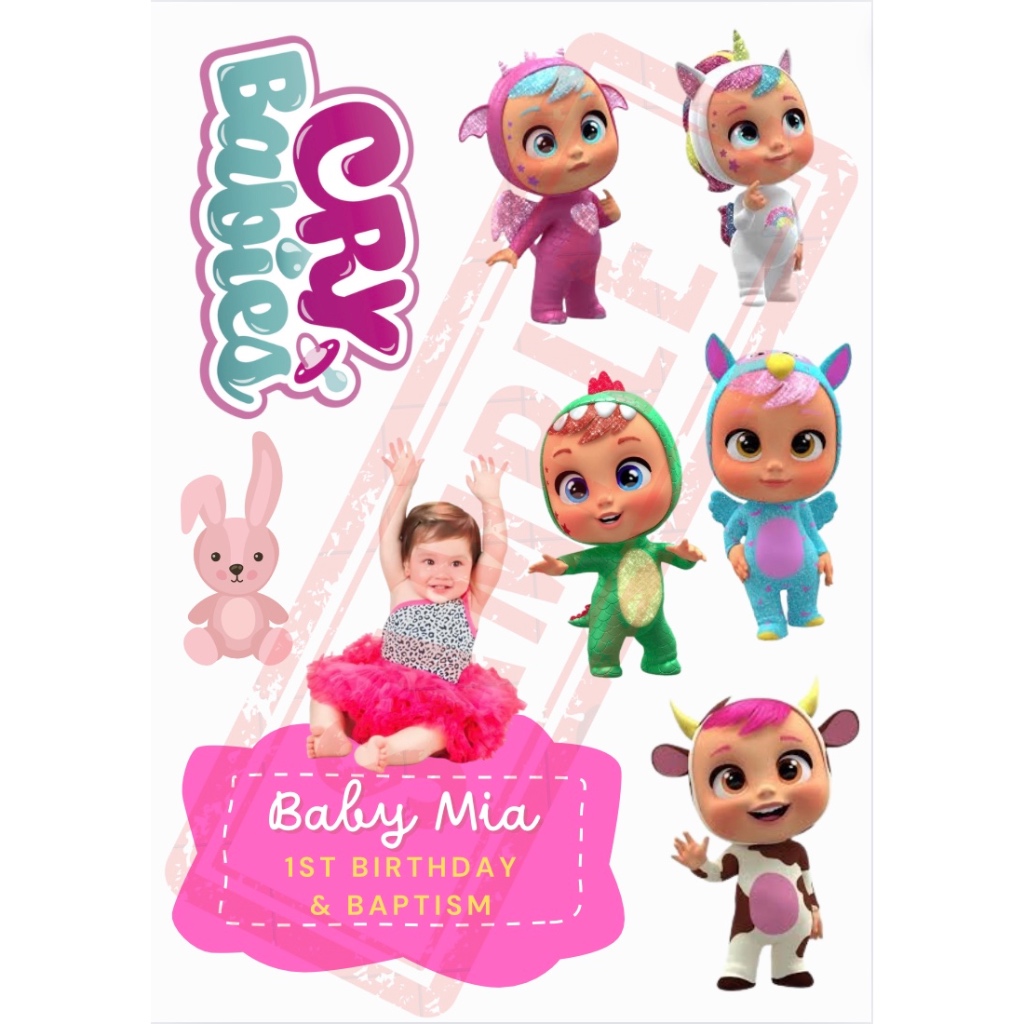 Cry Babies Cake Topper | cupcake topper | Shopee Philippines