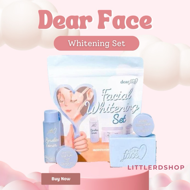 Dear Face Facial Whitening Set for pimples Maintenance Set | Shopee ...
