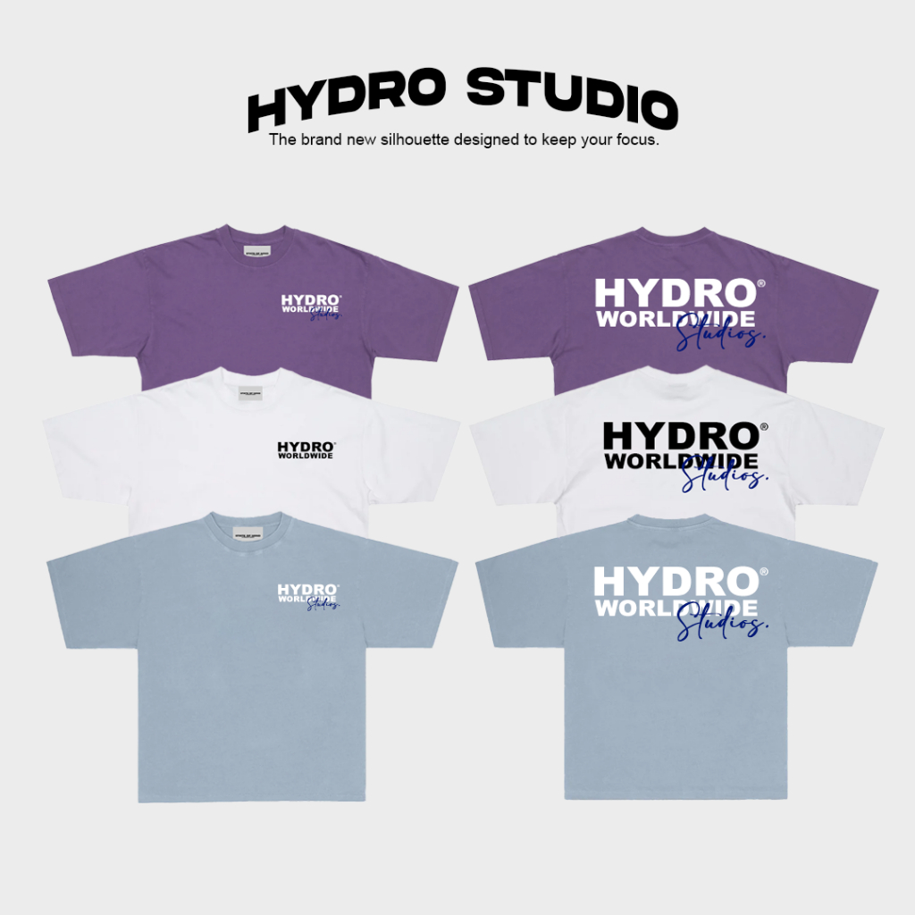 HYDRO Worldwide Basic Oversized Tee | Hydro Studios | Shopee Philippines