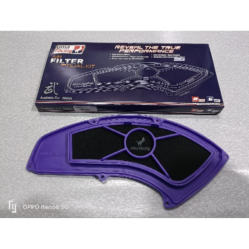 UMA RACING HI FLOW /;WASHABLE AIR FILTER ELEMENT FOR YAMAHA NMAX 155 V1 ...