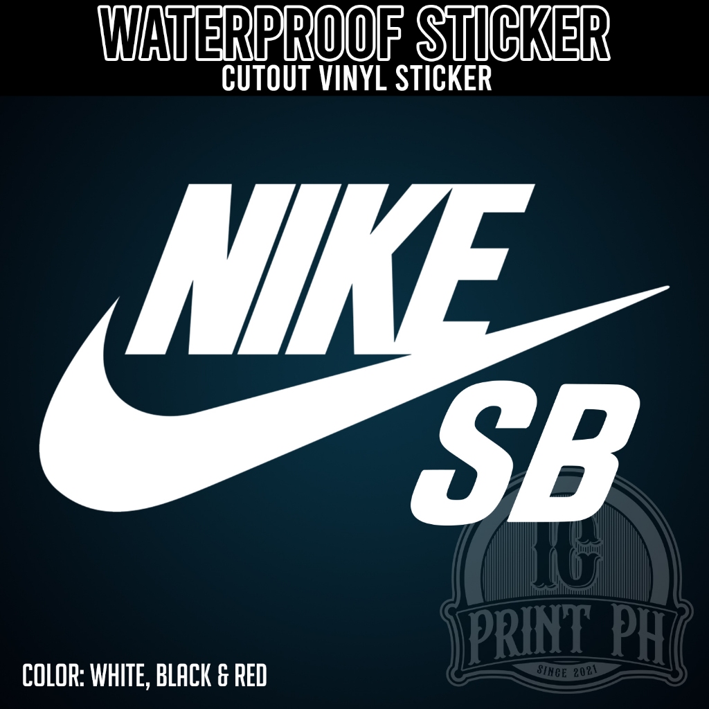 Sticker NIKE SB Waterproof Cutout Vinyl Sticker / Decal | Shopee ...