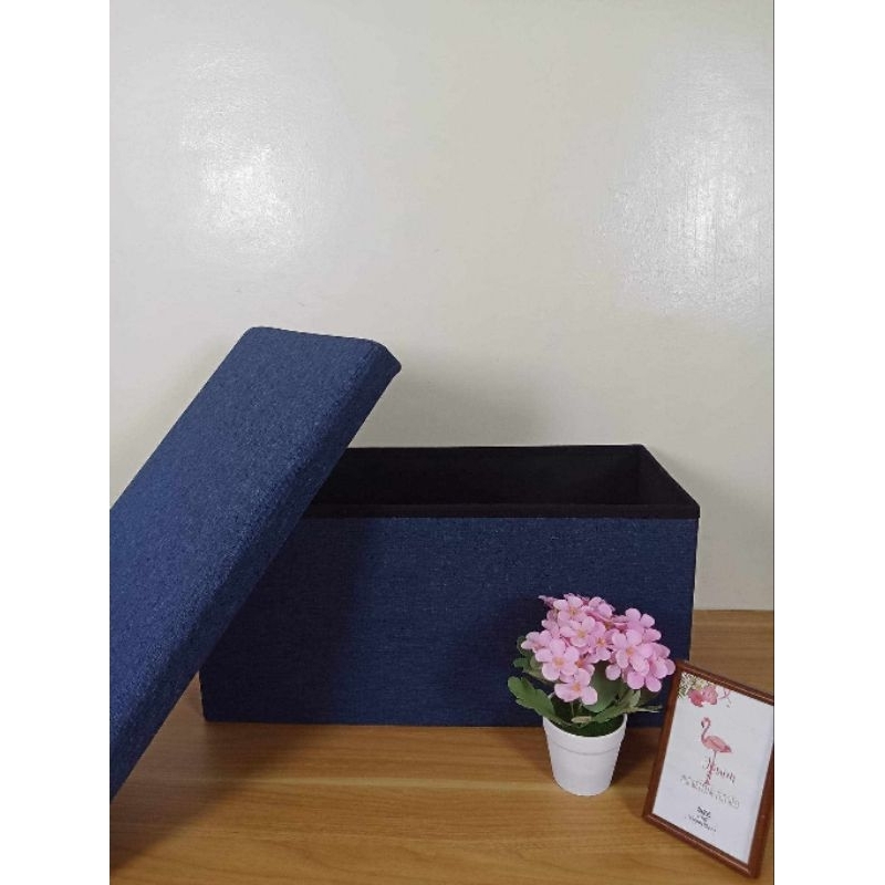 Foldable storage stool/stool/storage box | Shopee Philippines