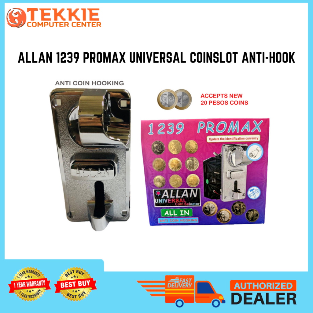 ALLAN 1239 PROMAX UNIVERSAL COINSLOT ANTI-HOOK | Shopee Philippines