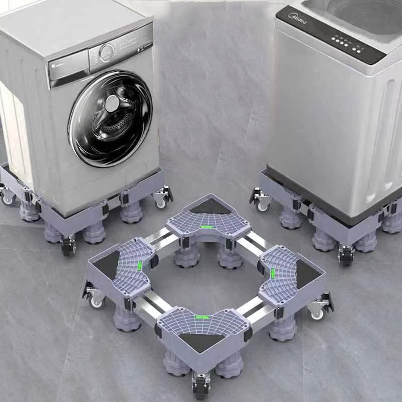 4 Foot Wheel Adjustable Washing Machine Stand Furniture Moving ...