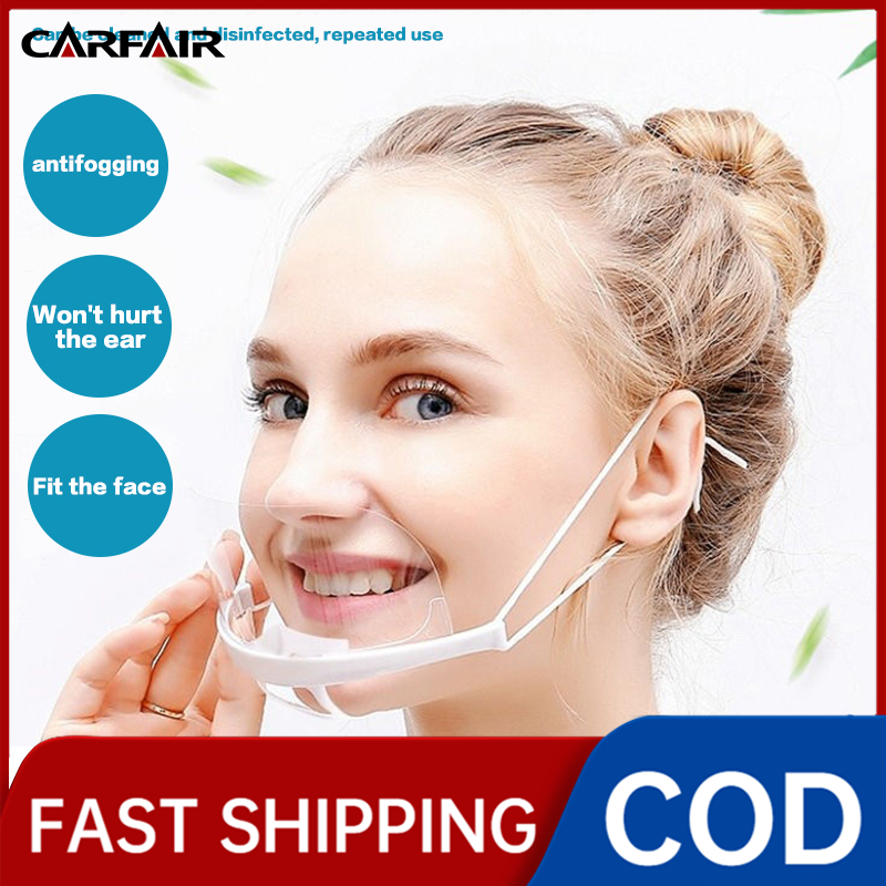10 Pieces Transparent Mouth Mask Transparent Face Mask Sanitary ...