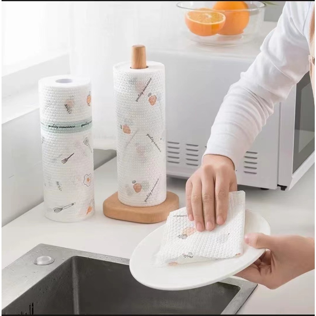 EVX KITCHEN WASHABLE OIL ABSORBENT DISPOSABLE DISH TOWELS Lazy Rag ...