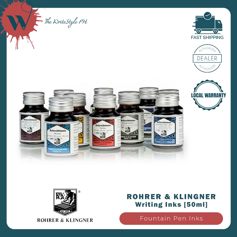 Rohrer & Klingner Fountain Pen Ink [50ml] Writing Inks | Shopee Philippines