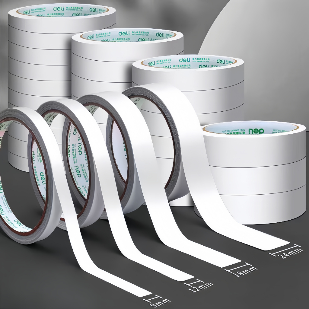 5/8/10/12mm Double Sided Tape White Super Strong Double Sided Adhesive Packaging Tape | Shopee ...