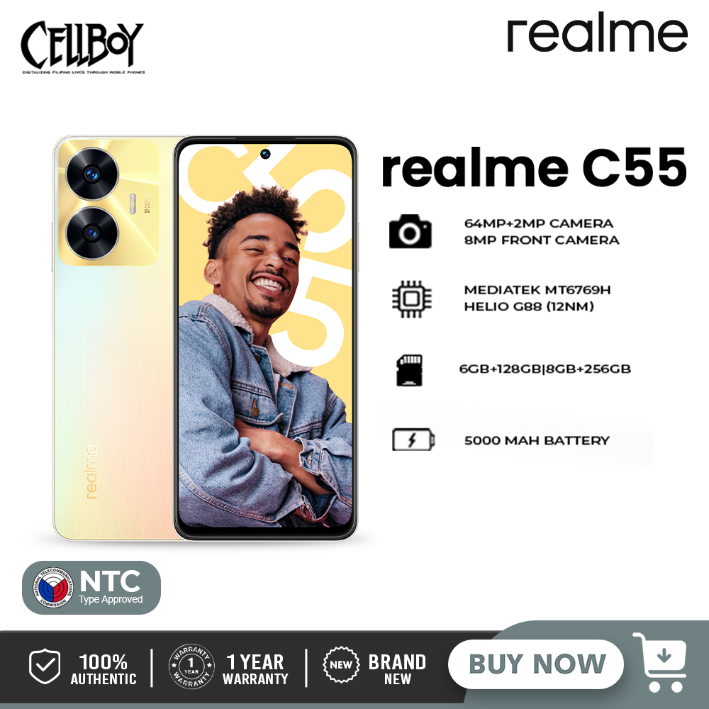 Realme C55 6Gb+128Gb | 8Gb+256Gb | Shopee Philippines