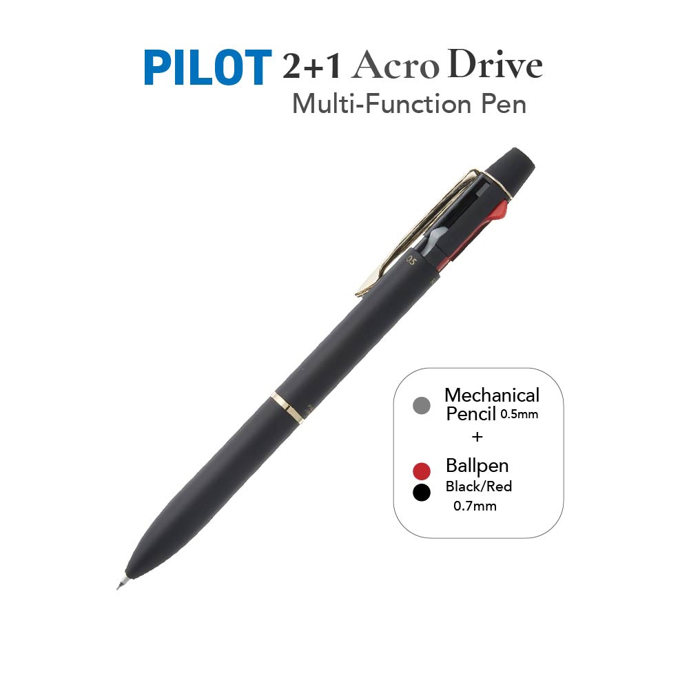 Pilot 2+1 Acro Drive Multifunction Pen Ballpen 0.7mm + Mechanical ...