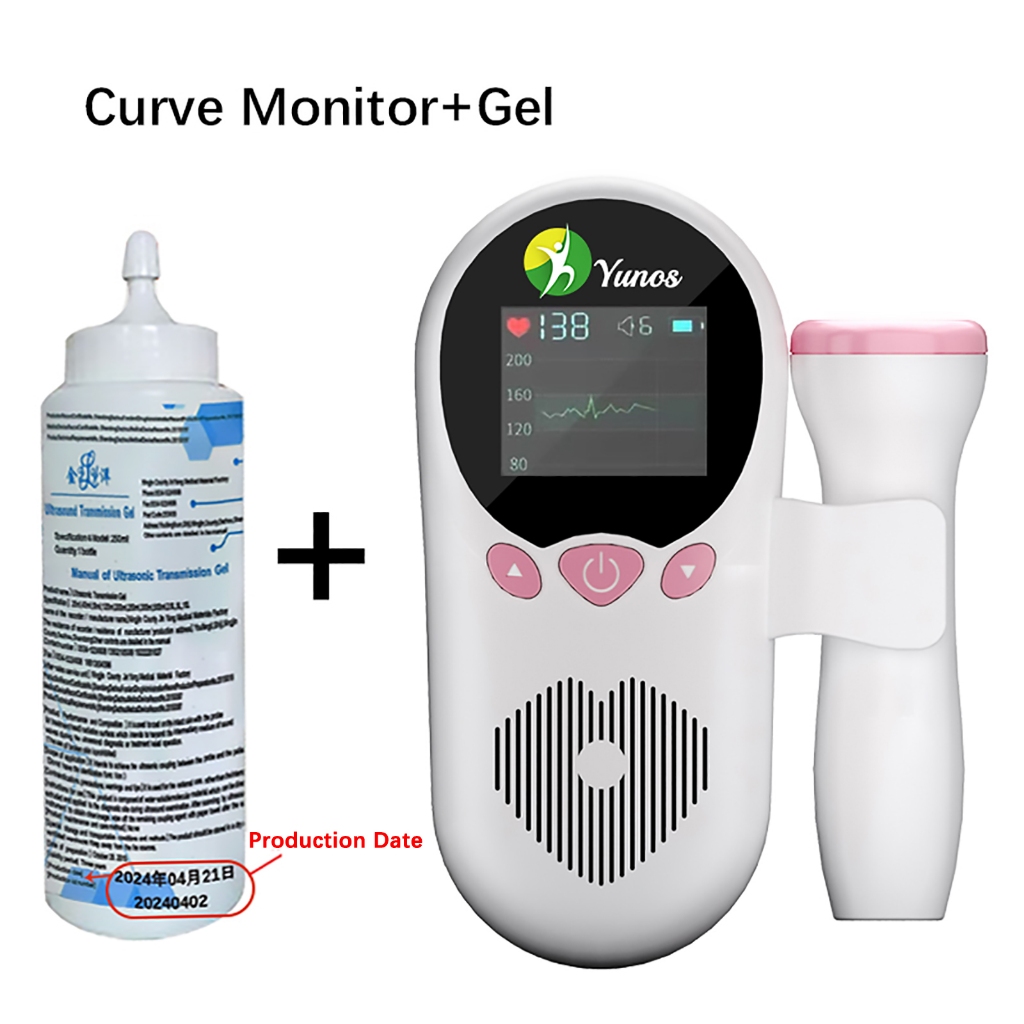 Yunos Fetal Doppler Baby Heart Monitor Device Medical LCD Screen Heart ...
