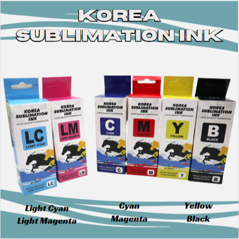 100ml Korea Sublimation Ink for EP Modified Printer (6 colors) | Shopee ...
