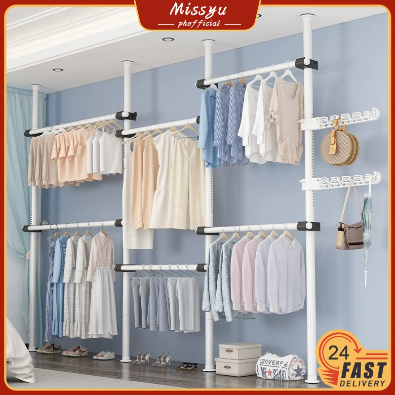 3.5 M Adjustable Height Sampayan Clothes Rack Stand Floor To Ceiling ...