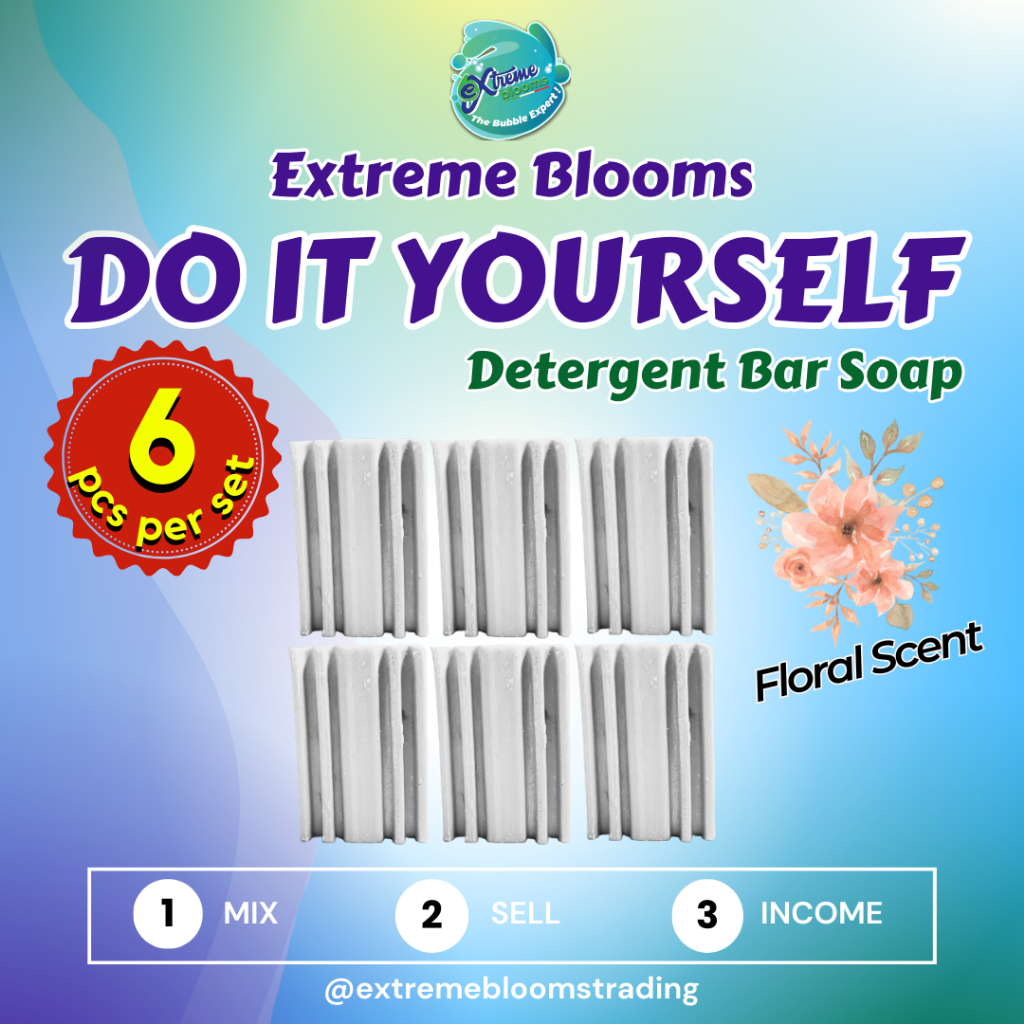 Extreme Laundry Detergent Bar Soap Floral Scent 6pcs | Shopee Philippines