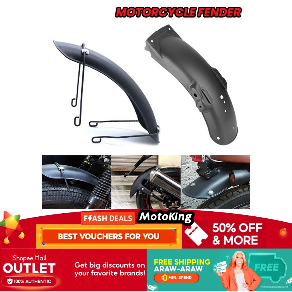 Motorcycle Front/Rear Mudguard Universal Retro Front Fender Motorcycle ...