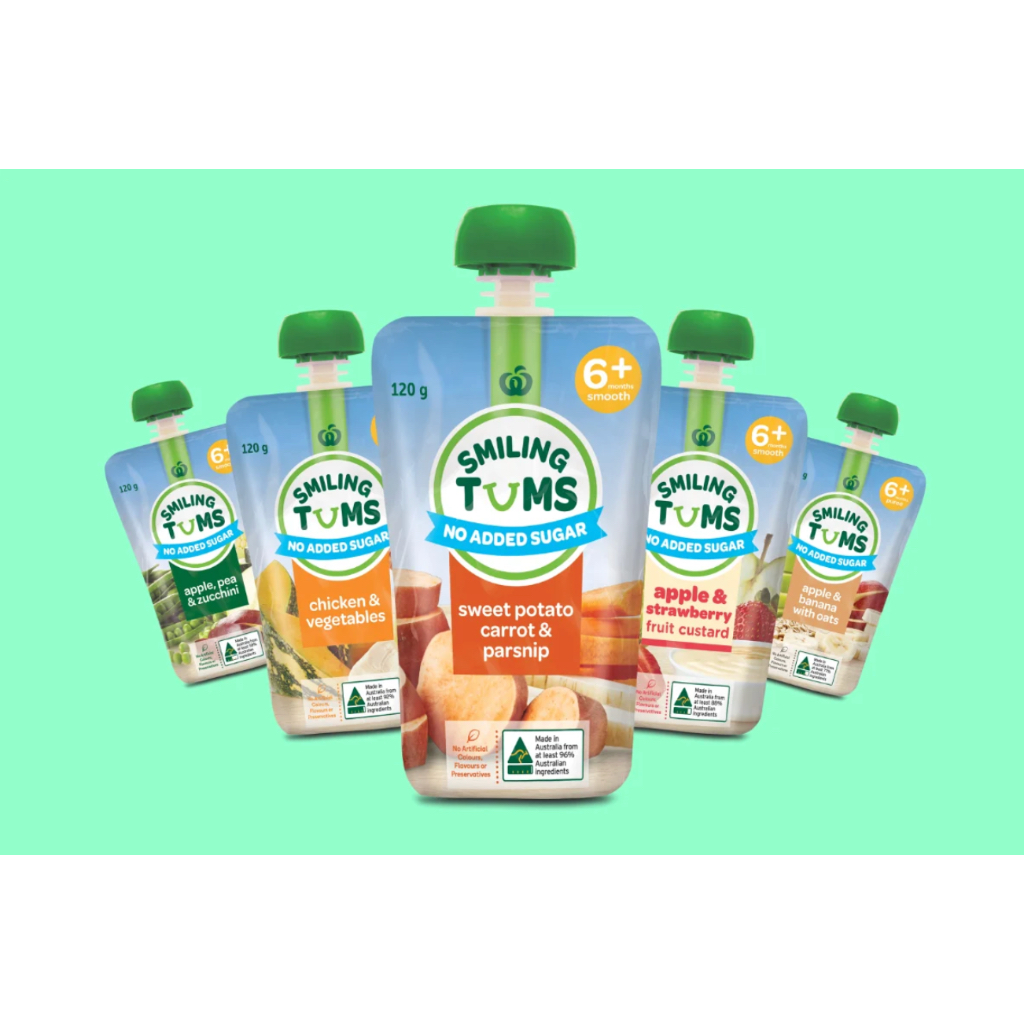 Woolworths Smiling Tums 6 Months+ Baby Food. Made in Australia | Shopee ...
