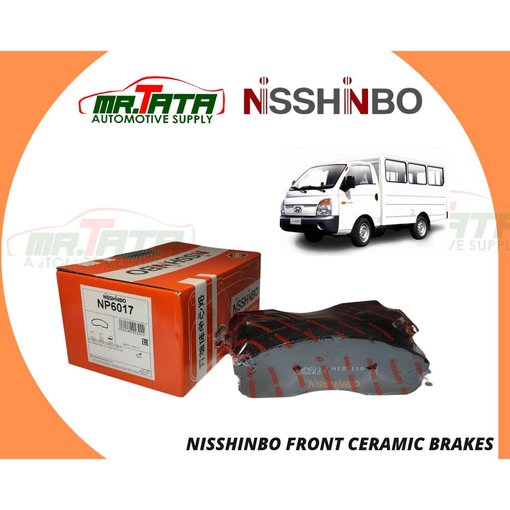 Nisshinbo Brake Pads FRONT for Hyundai H100 2007 to 2021 and JAC X200 ...