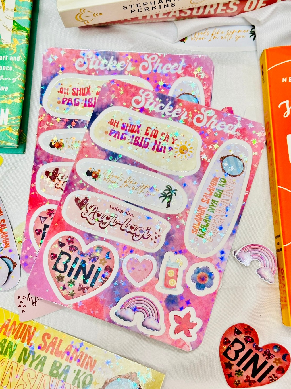 BINI STICKER SHEET SPARKLING STARS LAMINATED | Shopee Philippines