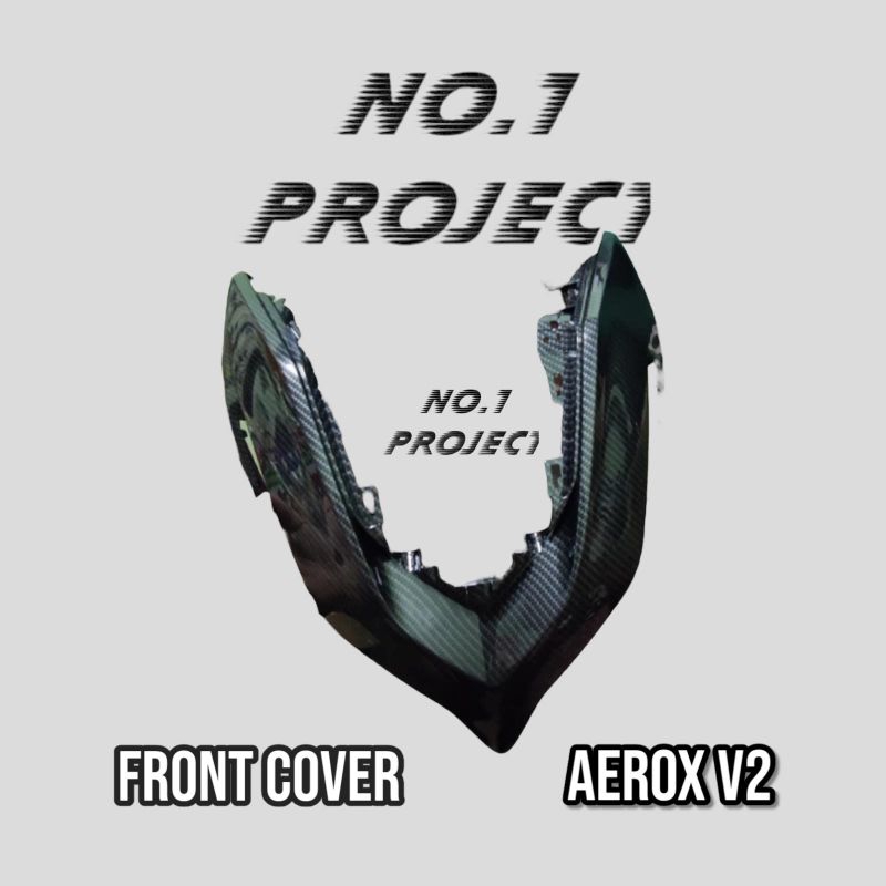 Aerox v2 carbon Aerox v2 Front Cover Big u hydrotip Carbon | Shopee ...