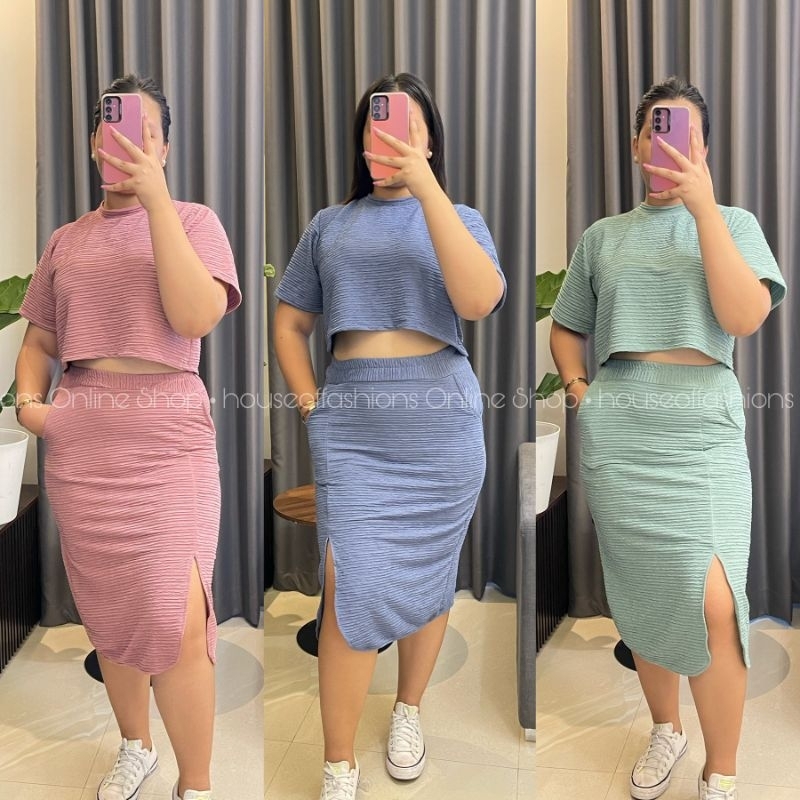 ALICE PLUS SIZE SKIRT COORDINATES BY:HOUSEOFFASHIONS | Shopee Philippines