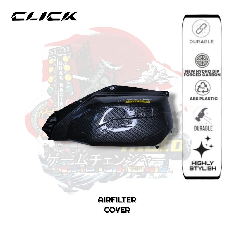 NEW!! Honda Click v2,v3 hydro dip carbon airbox cover | Shopee Philippines