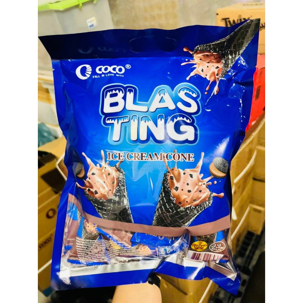 Coco Blasting Ice Cream Cone Chocolate/Strawberry | Shopee Philippines
