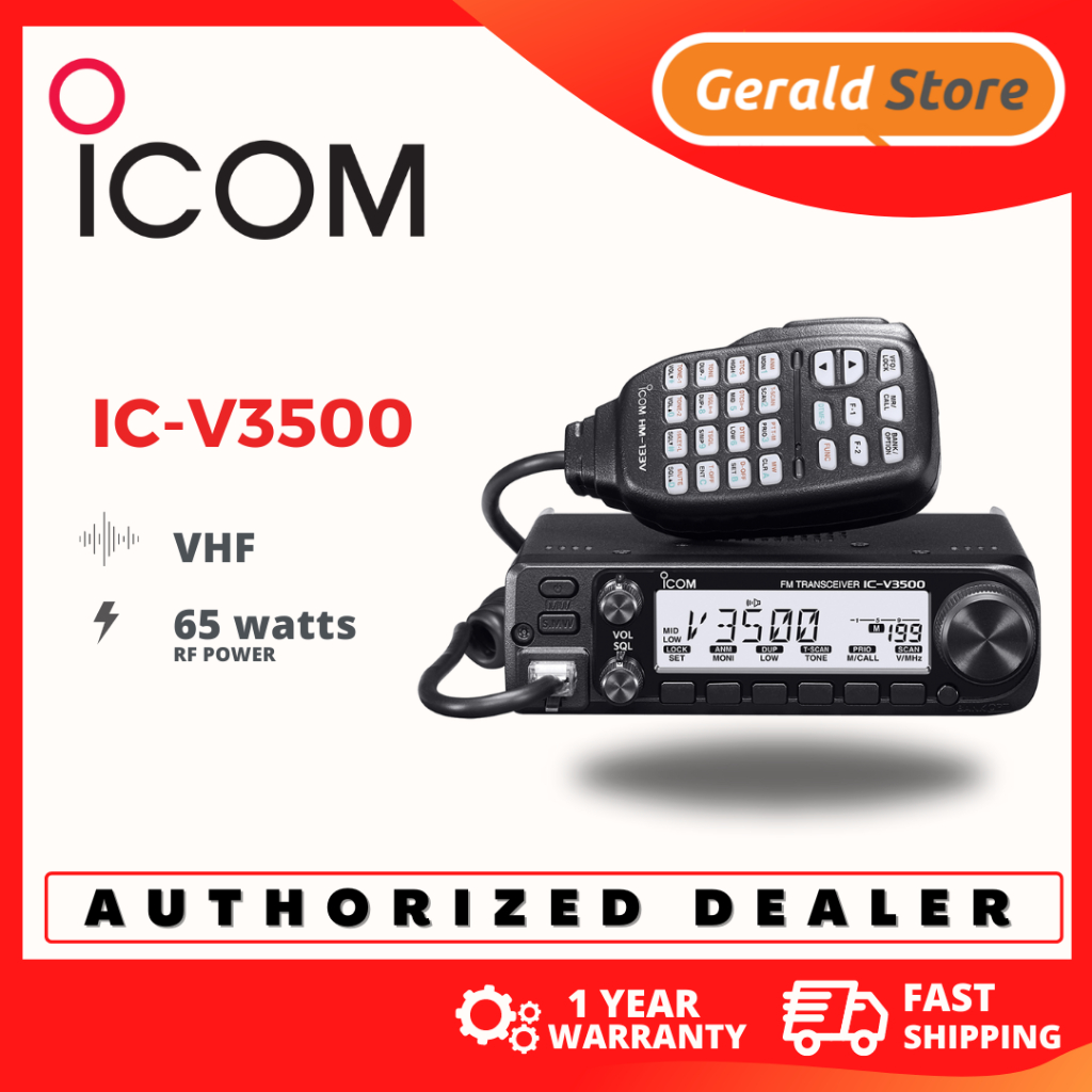 Icom IC-V3500 VHF FM Transceiver Base Radio | Shopee Philippines
