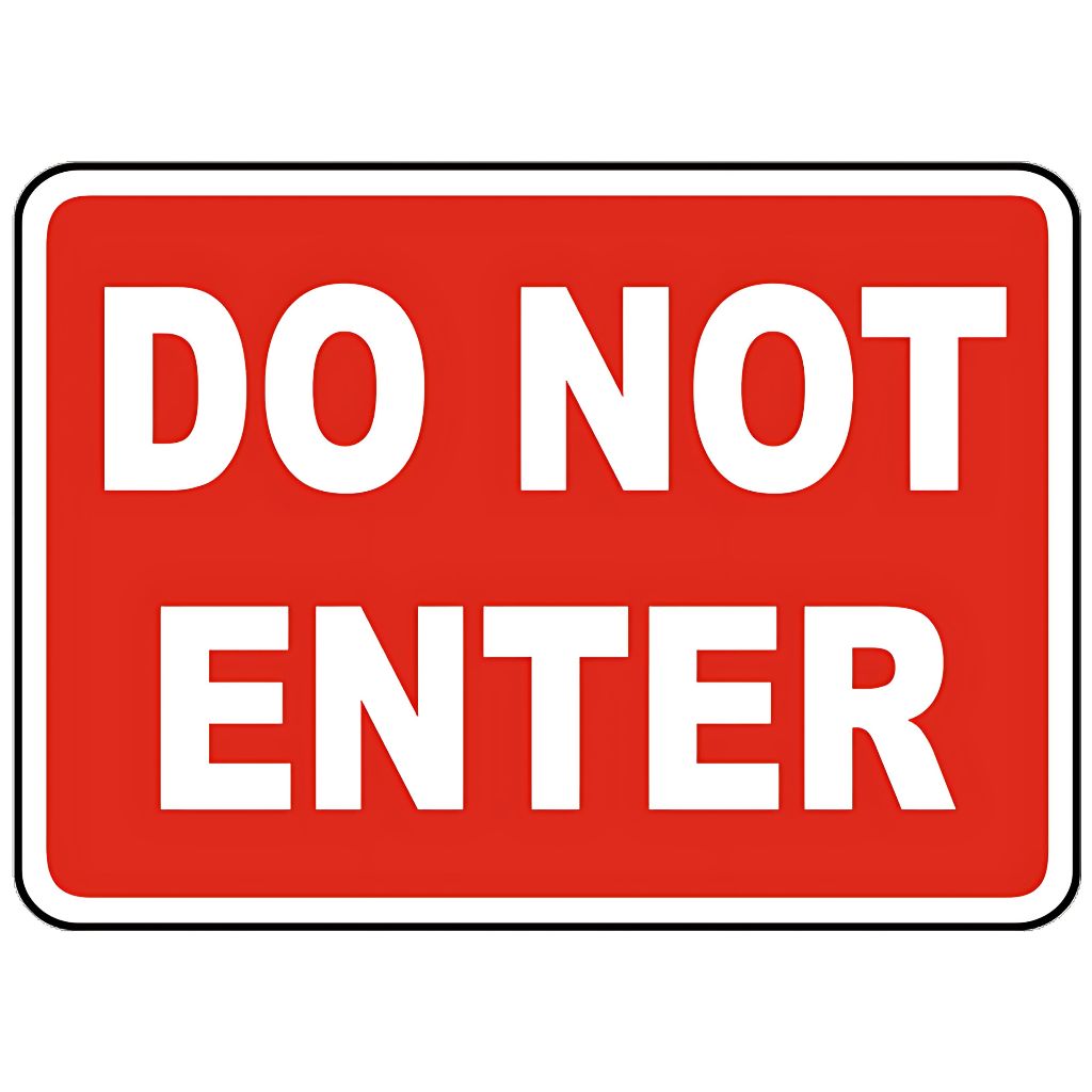 Do Not Enter | A4 size Laminated Signage | Shopee Philippines