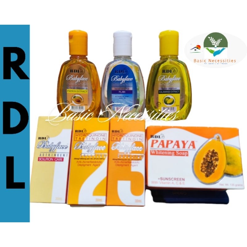 RDL BABY FACE 1/2/3 (30ML) For Dark Skin and Acne Solution | Shopee ...