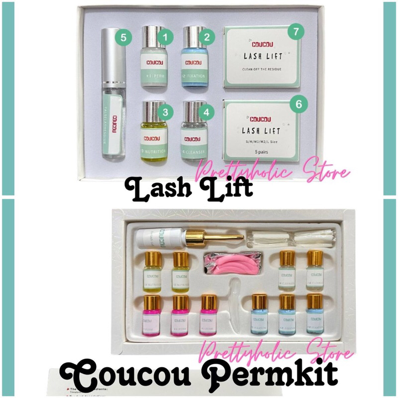 Coucou Lash Lift PermKit Eyelash Perming Kit Curling Lift Perm Solution ...