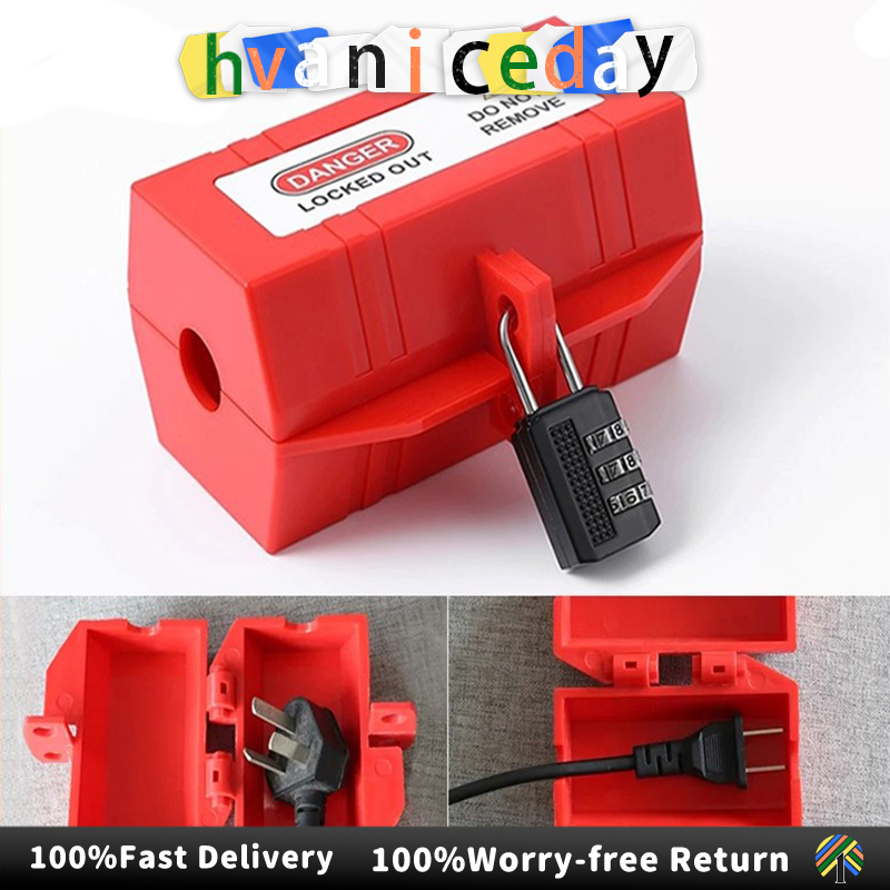 Plug Lock Box with Password Lock Industrial Household Electrical Plug ...