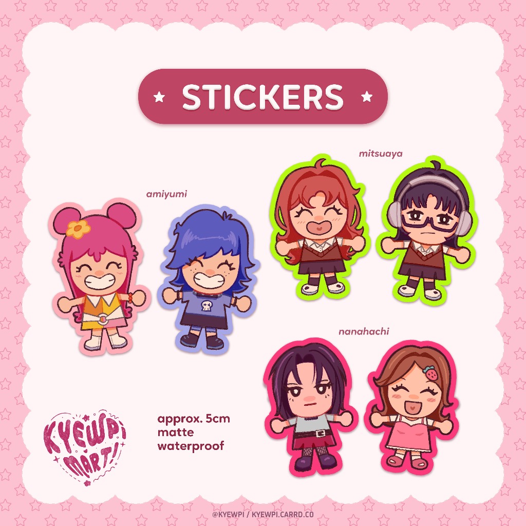 GL Ships ♡ Matte Waterproof Vinyl Stickers by KYEWPI (Nana, Amiyumi ...