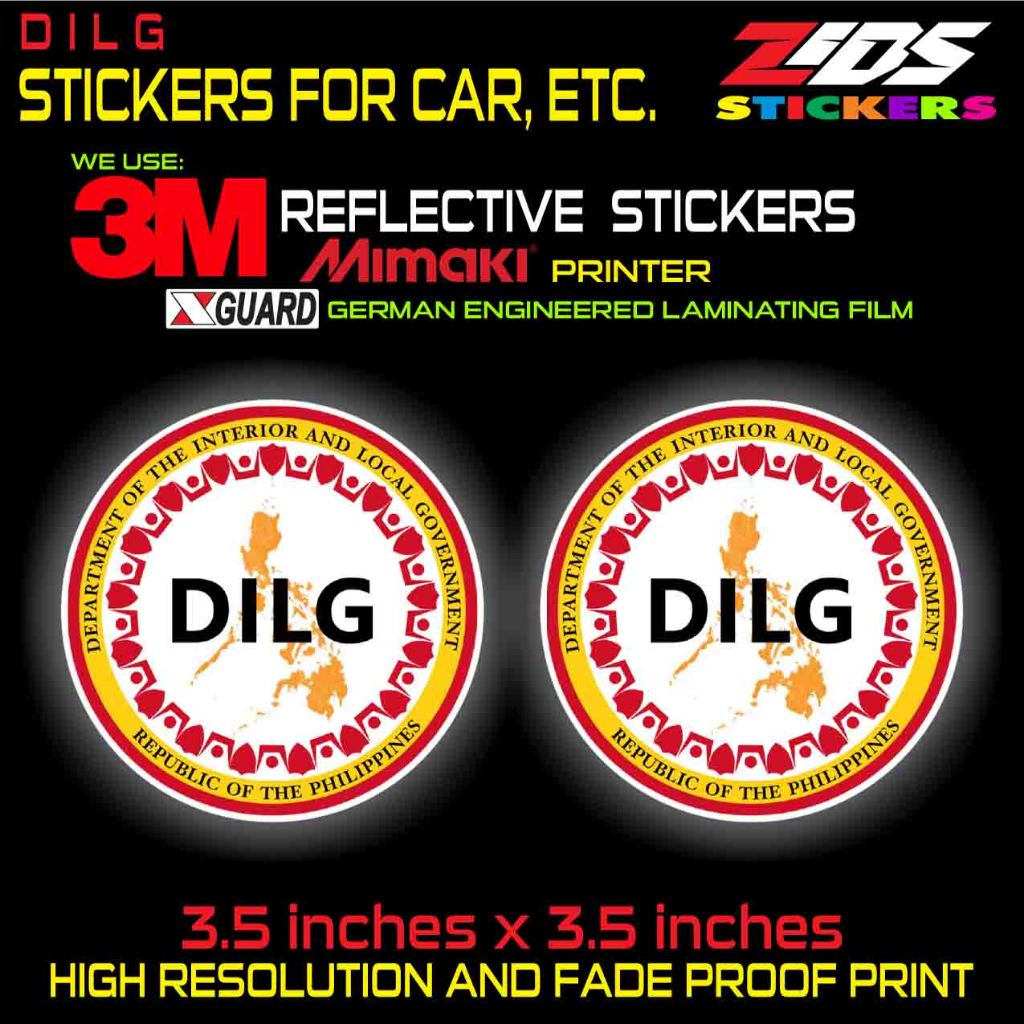 dilg 3M reflective printed laminated sticker for cars, motorcyle ...