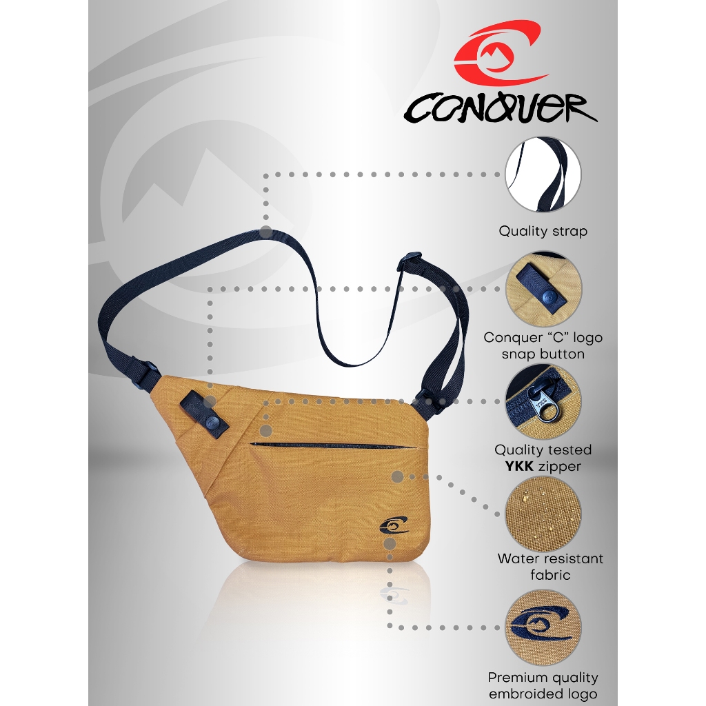 Conquer Travel Sling Bag | Shopee Philippines