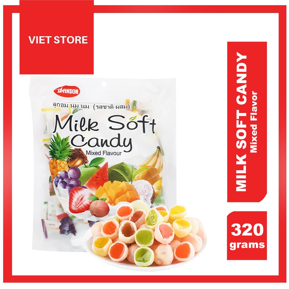 Viet Store Milk Soft Candy Fruit Marshmallows Candy Mixed Fruits ...